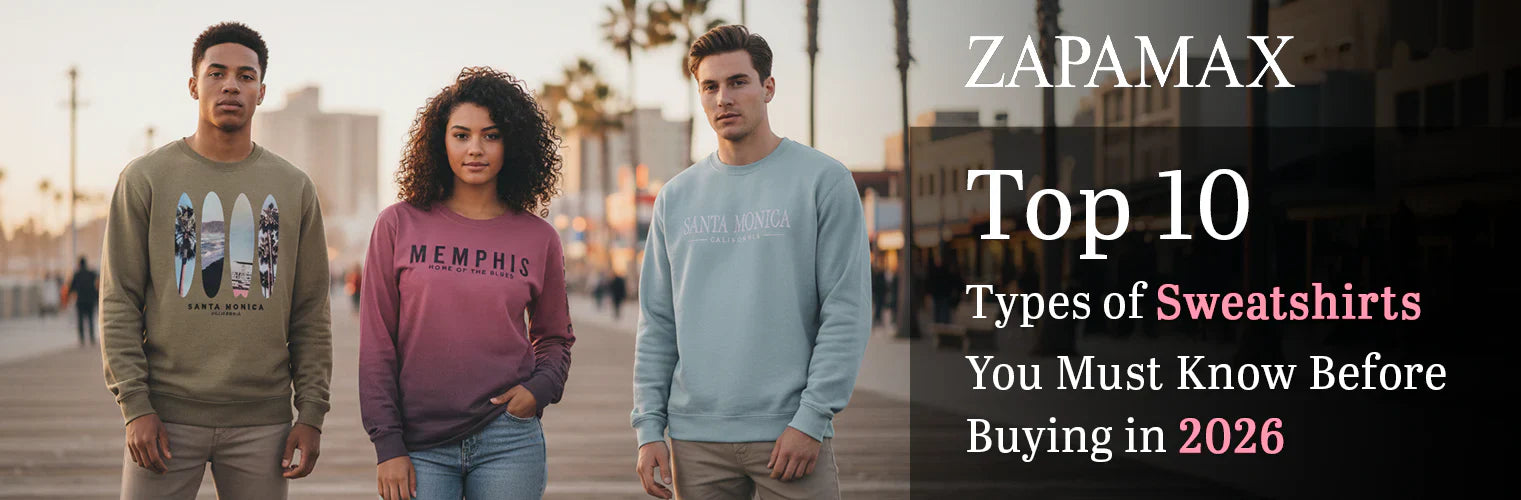 Top 10 Types of Sweatshirts You Must Know Before Buying in 2026 – ZAPAMAX